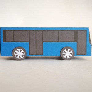 BUS Type B. Paper Toy / Gift Box - Etsy