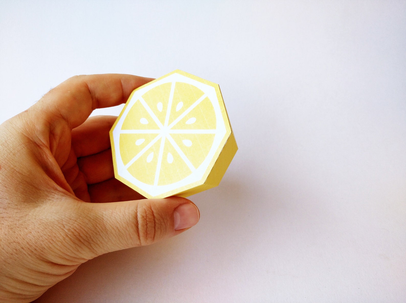 Half a Lemon 3D Paper Craft SVG - Etsy