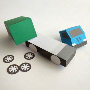 TRUCK Type A. Paper Toy / Gift Box - Etsy