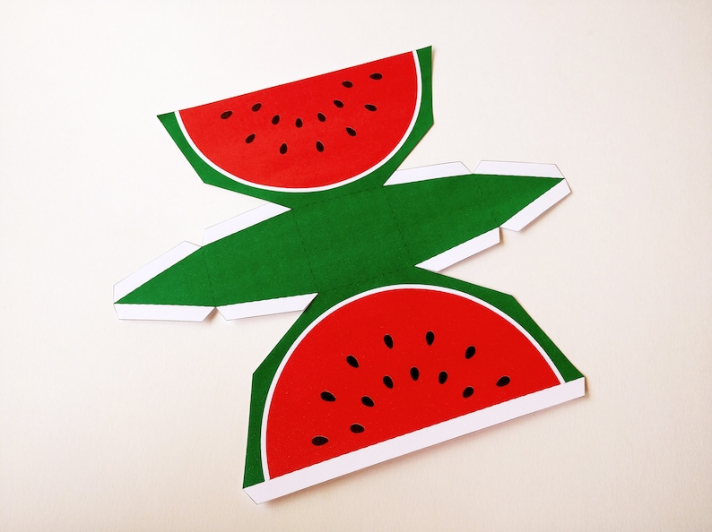 Slice of Watermelon DIY Papercraft Toy - Etsy