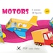 Motors Set - Easy Crafts for Kids. Papercraft Templates - Etsy