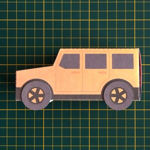CAR Type B. Paper Toy or Gift Box PDF Templates - Etsy
