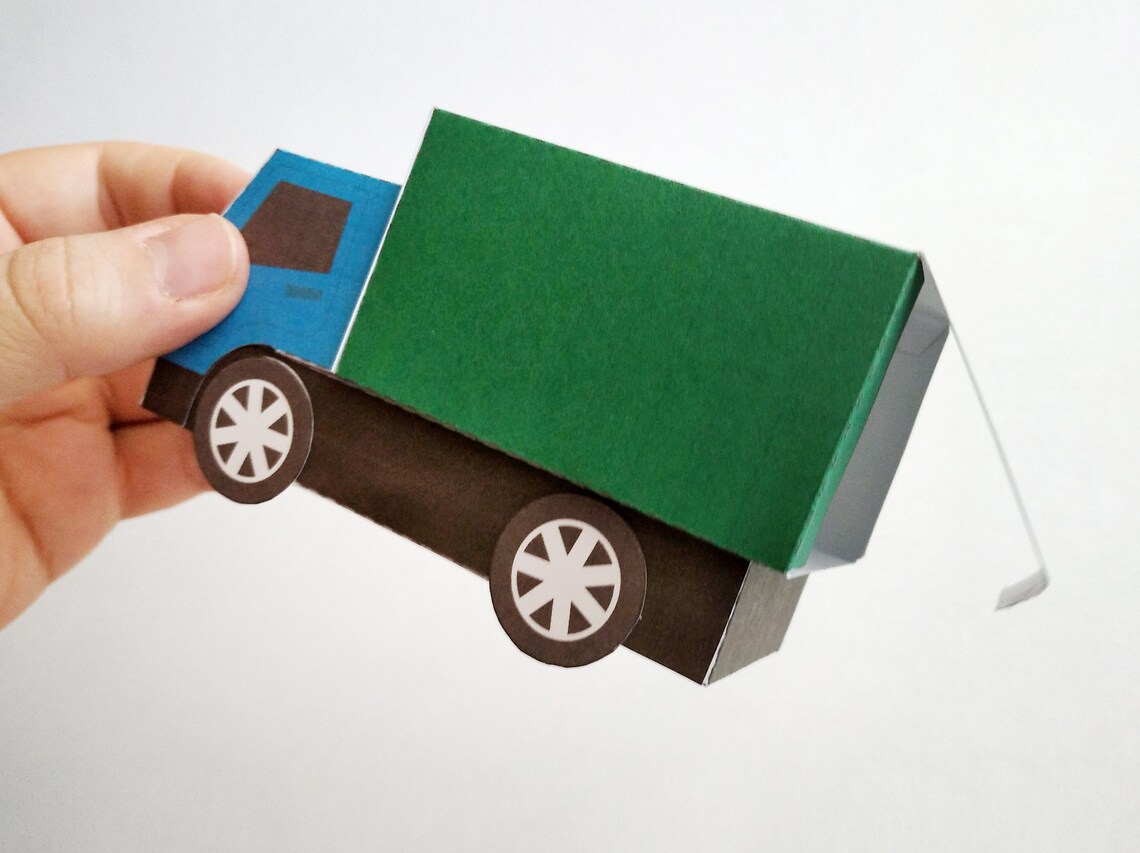 TRUCK Type A. Paper Toy / Gift Box - Etsy