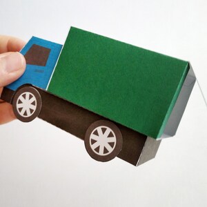 TRUCK Type A. Paper Toy / Gift Box - Etsy