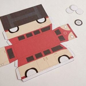 BUS Type D. Paper Toy / Gift Box - Etsy