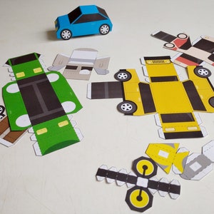 Paper Cars and Motorbikes. Printable Toys of Vehicles for Kids - Etsy