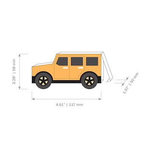 CAR Type B. Paper Toy or Gift Box PDF Templates - Etsy