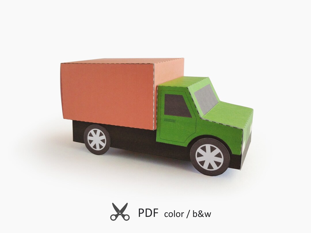 TRUCK Type C. Paper Toy / Gift Box - Etsy