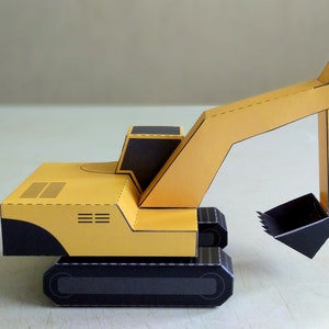 Excavator. Paper Craft Toy. PDF Printable Templates - Etsy Canada
