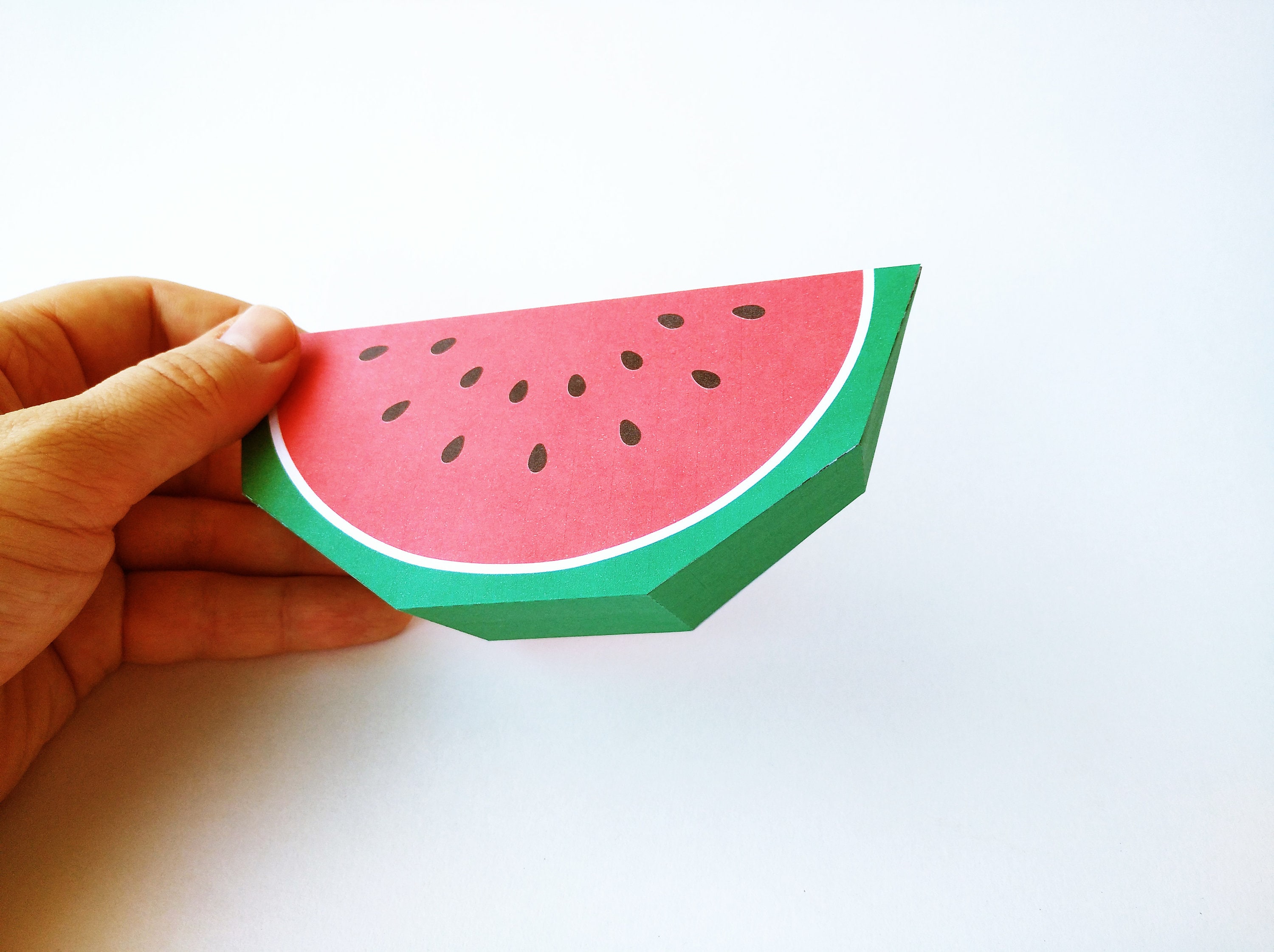 Rebanada de sandía DIY Papercraft Toy - Etsy España