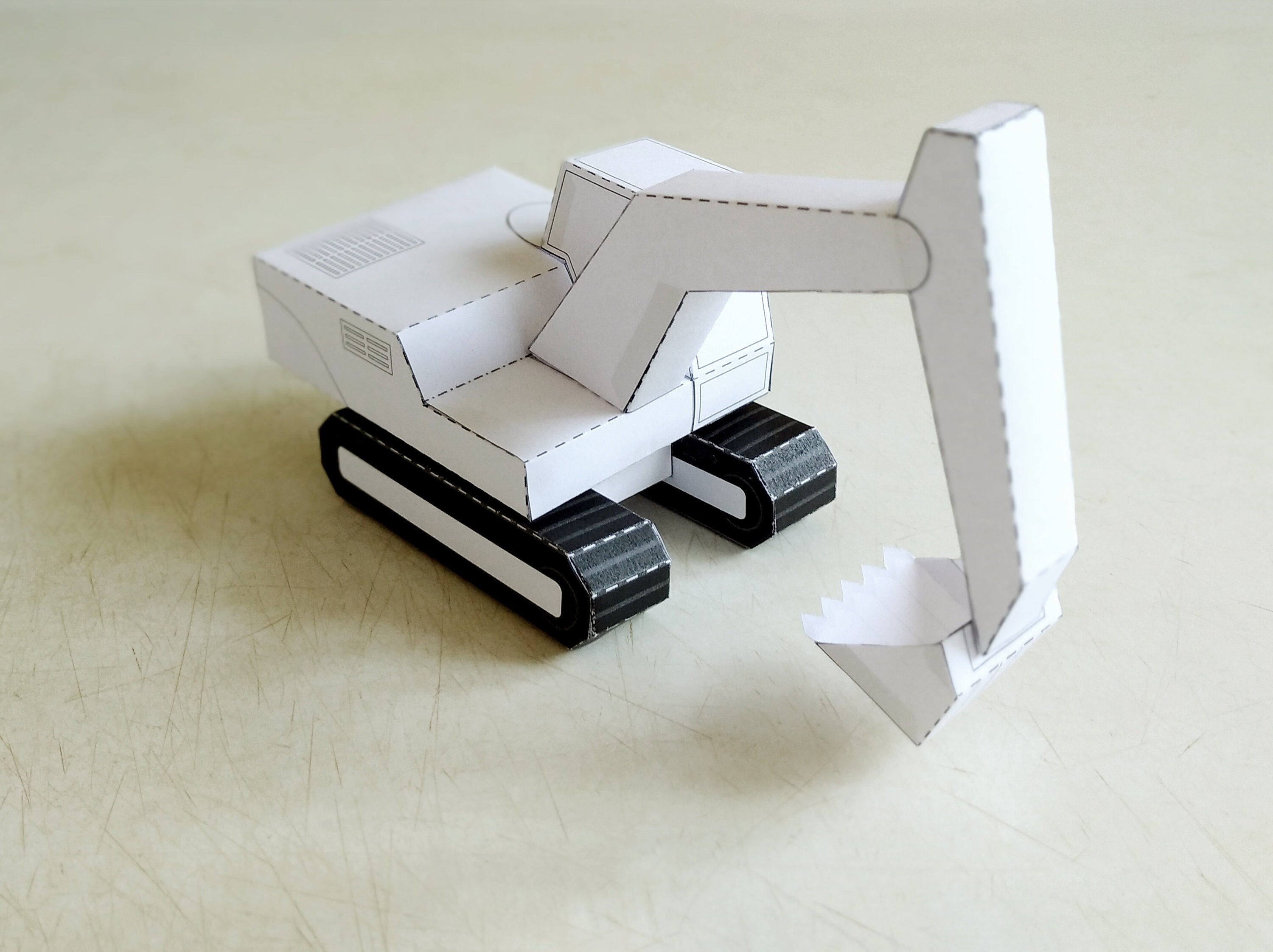 Excavator. Paper Craft Toy. PDF Printable Templates - Etsy Australia