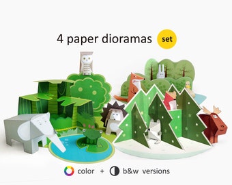 Diorama Printable - Etsy