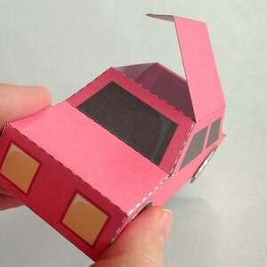 CAR Type D. Paper Toy / Gift Box - Etsy