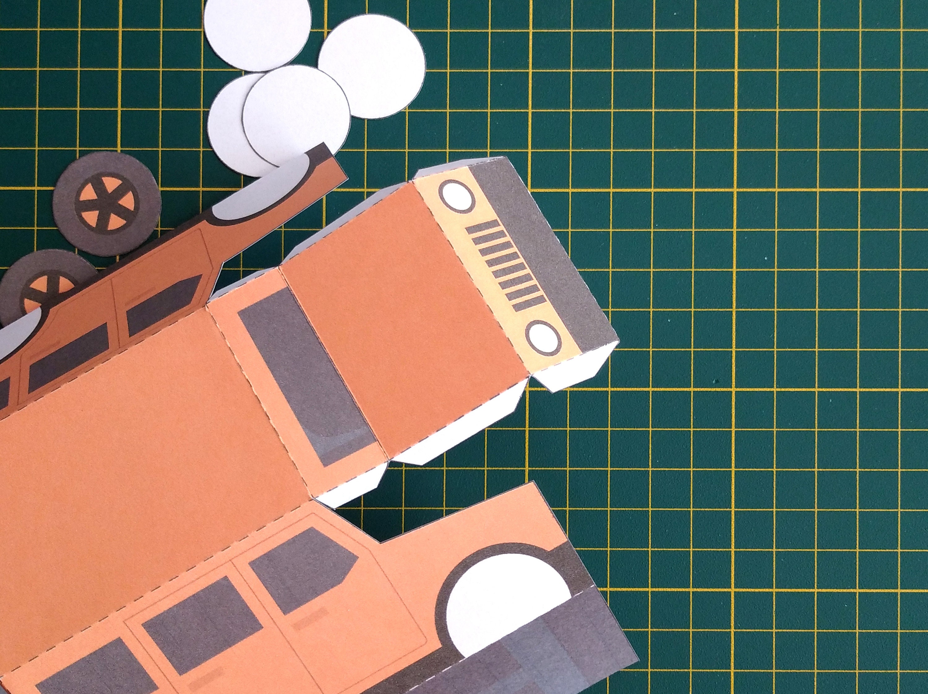 CAR Type B. Paper Toy or Gift Box PDF Templates - Etsy