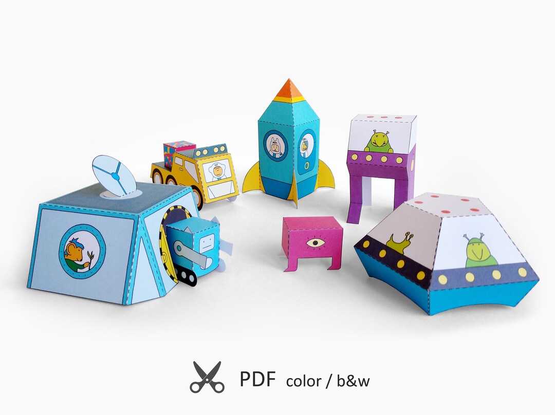 Planet - Paper Crafts for Kids. Printaple PDF Files - Etsy