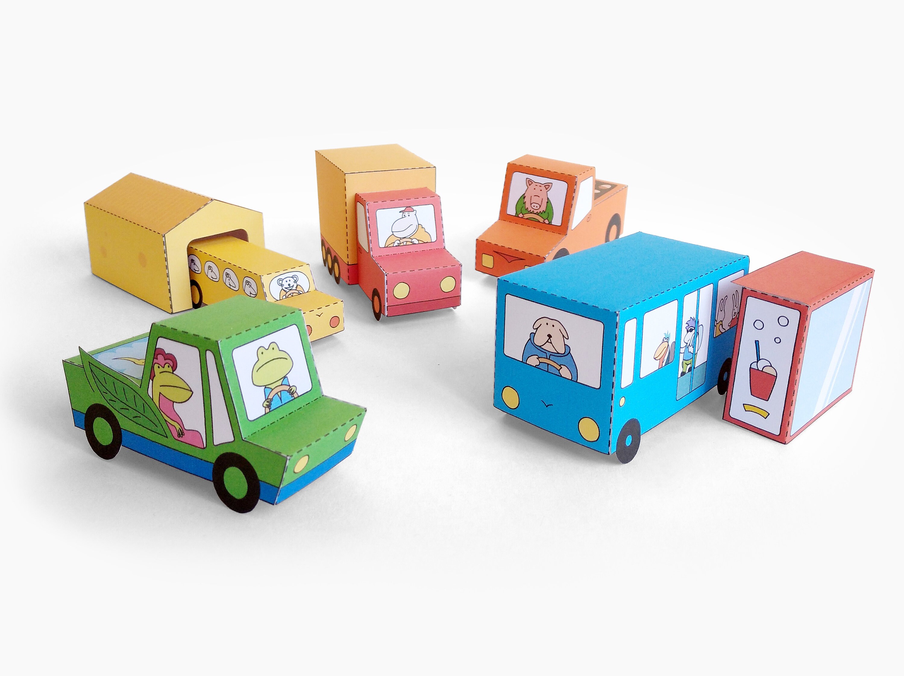 Motors Set Easy Crafts for Kids. Papercraft Templates - Etsy