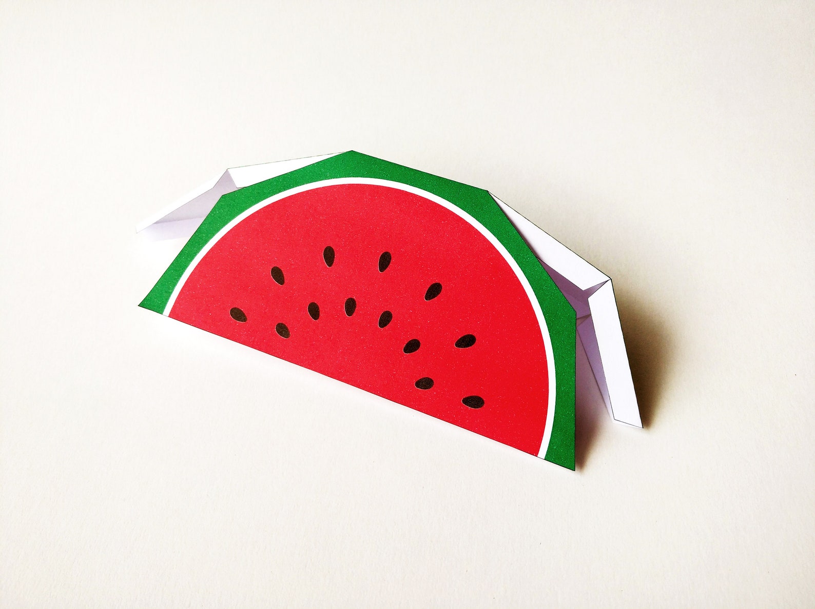 Slice of Watermelon DIY Papercraft Toy - Etsy