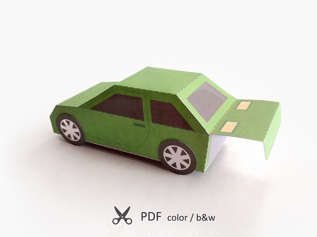 CAR Type A. Paper Toy / Gift Box - Etsy