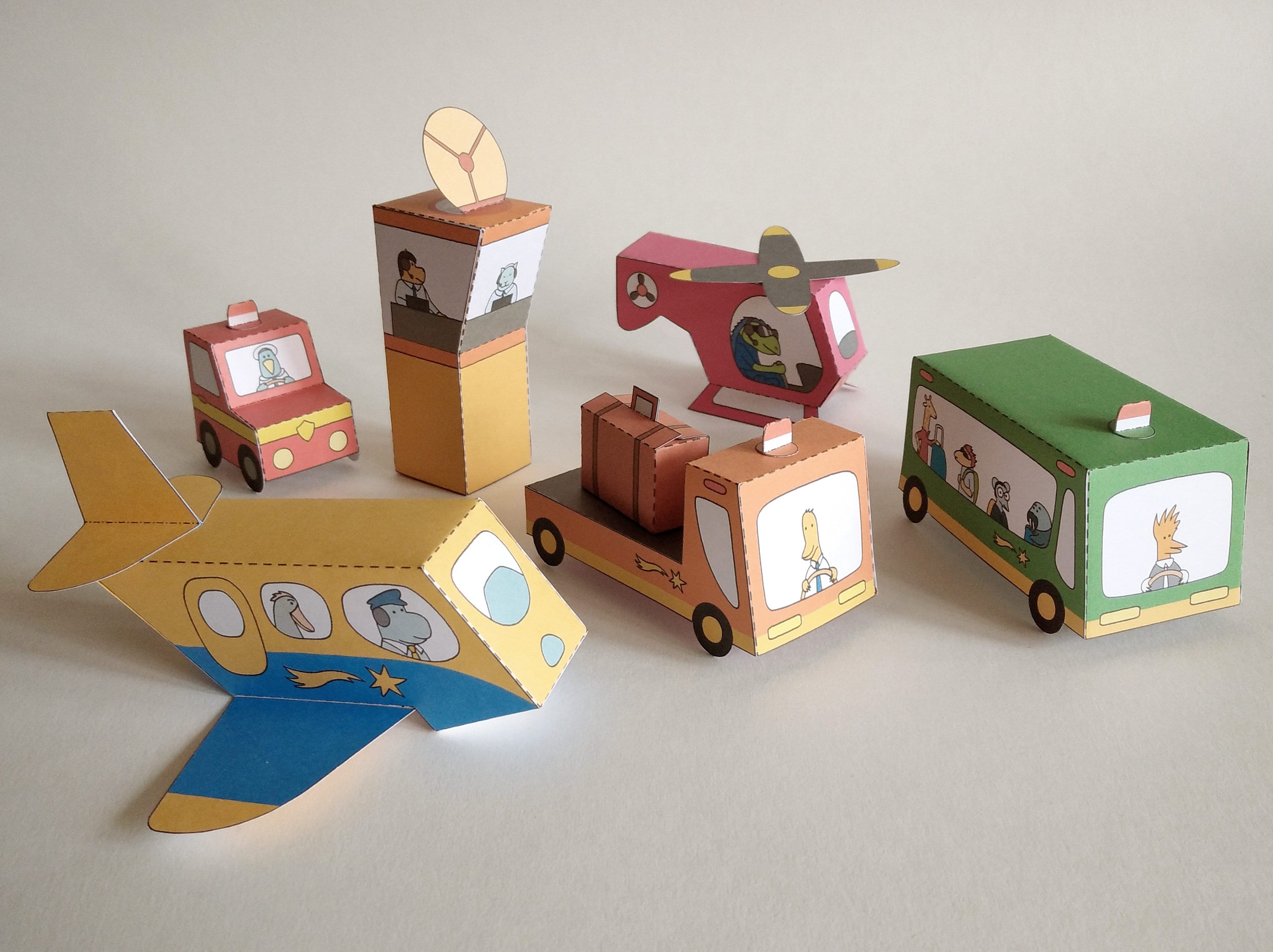 Airport Papercraft for Kids. Printable Paper Toys - Etsy Hong Kong