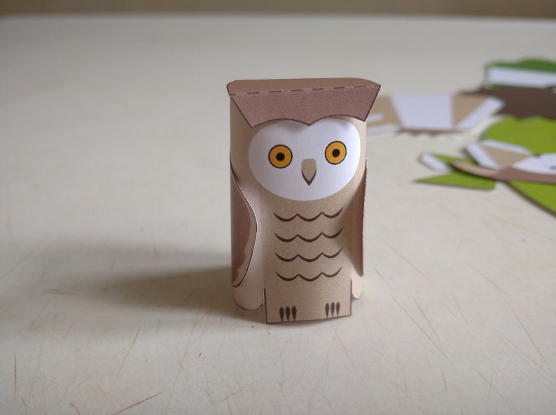 Printable Paper 3D Diorama Big Tree. Paper Craft Toys for Kids - Etsy