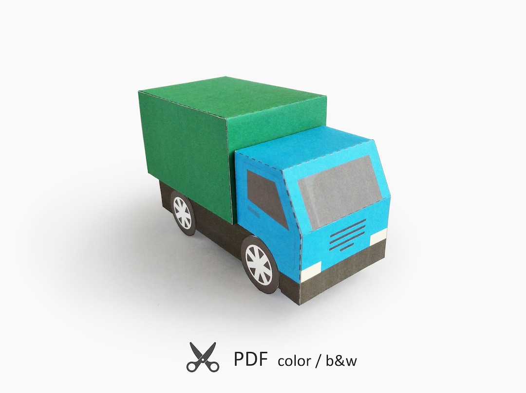 TRUCK Type A. Paper Toy / Gift Box - Etsy