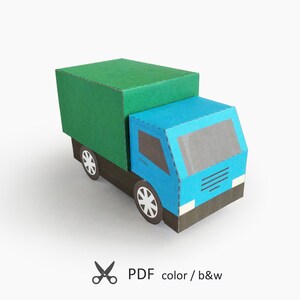 TRUCK Type A. Paper Toy / Gift Box - Etsy
