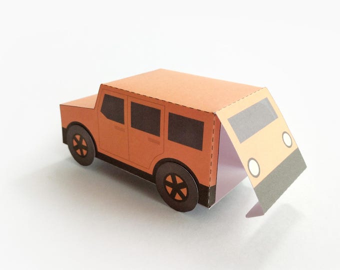 DIY Papercraft Car Favor Box Template (digital Download) - Etsy Canada
