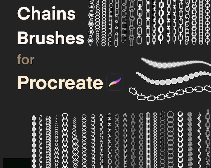 Procreate Chain Brushes More Than 35 Chains to Create Awesome ...