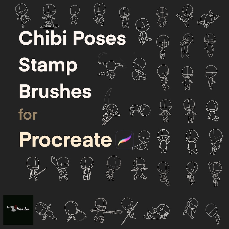 Chibi Pose Reference - Etsy