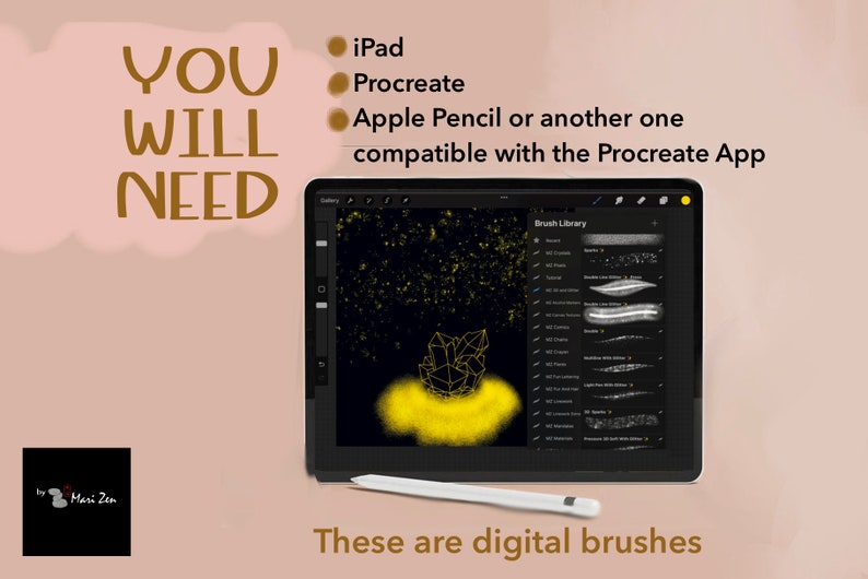 Procreate Chain Brushes More Than 35 Chains to Create Awesome Illustrations Works Great to ...