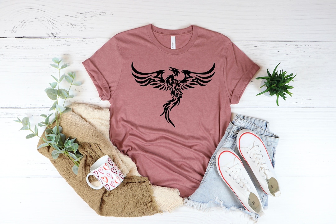 Phoenix T-shirt Phoenix Rising T-shirt Inspiring T-shirt - Etsy