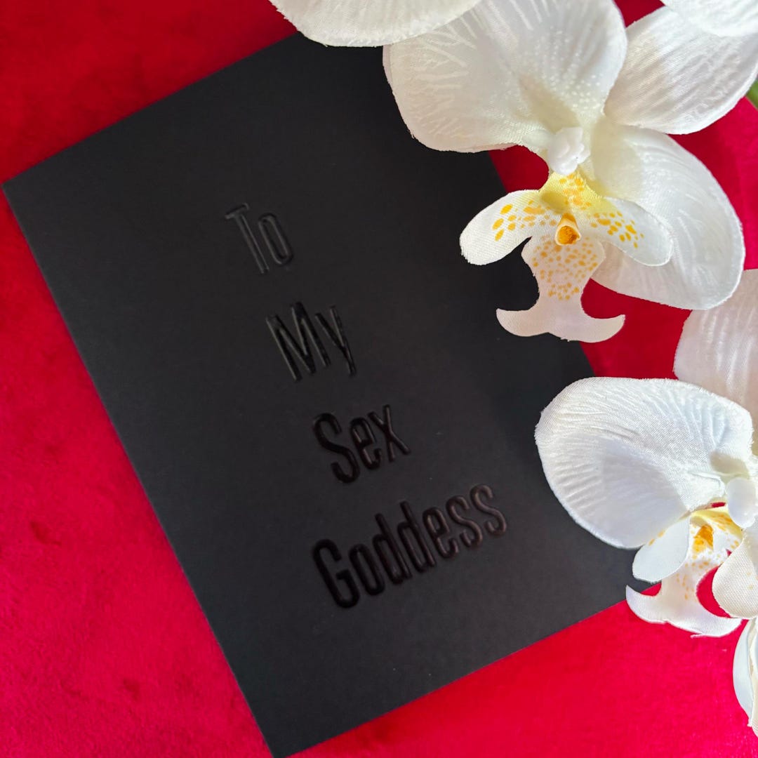 To My Sex Goddess Naughty Card For Her Unique Couples T