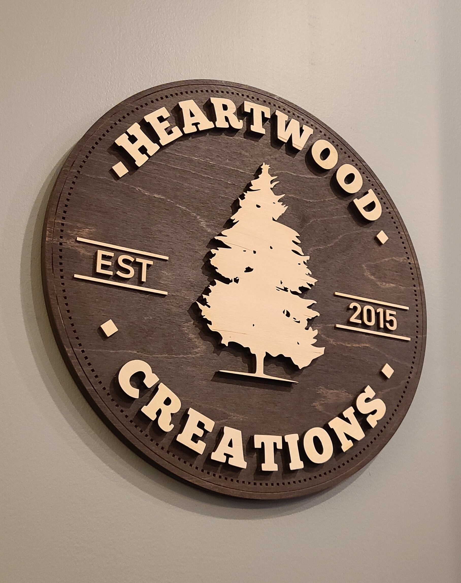 Custom Wood Signs, Custom Wood, Logo Sign, Round Sign, Scripture Sign ...