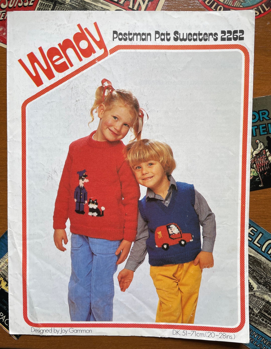 Original Vintage Wendy Knitting Pattern Leaflet 2262 Postman - Etsy