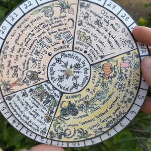 Moon Gardening Calendar • Planting by the Moon Pocket Lunar Calendar ...