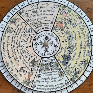 Moon Gardening Calendar • Planting by the Moon Pocket Lunar Calendar ...