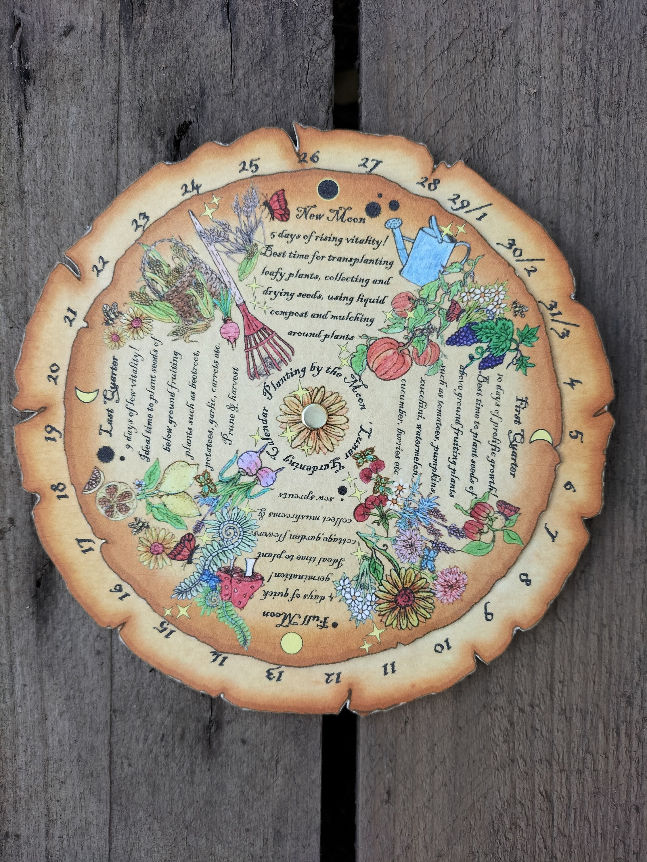 Moon Gardening Calendar • Planting by the Moon Pocket Lunar Calendar ...