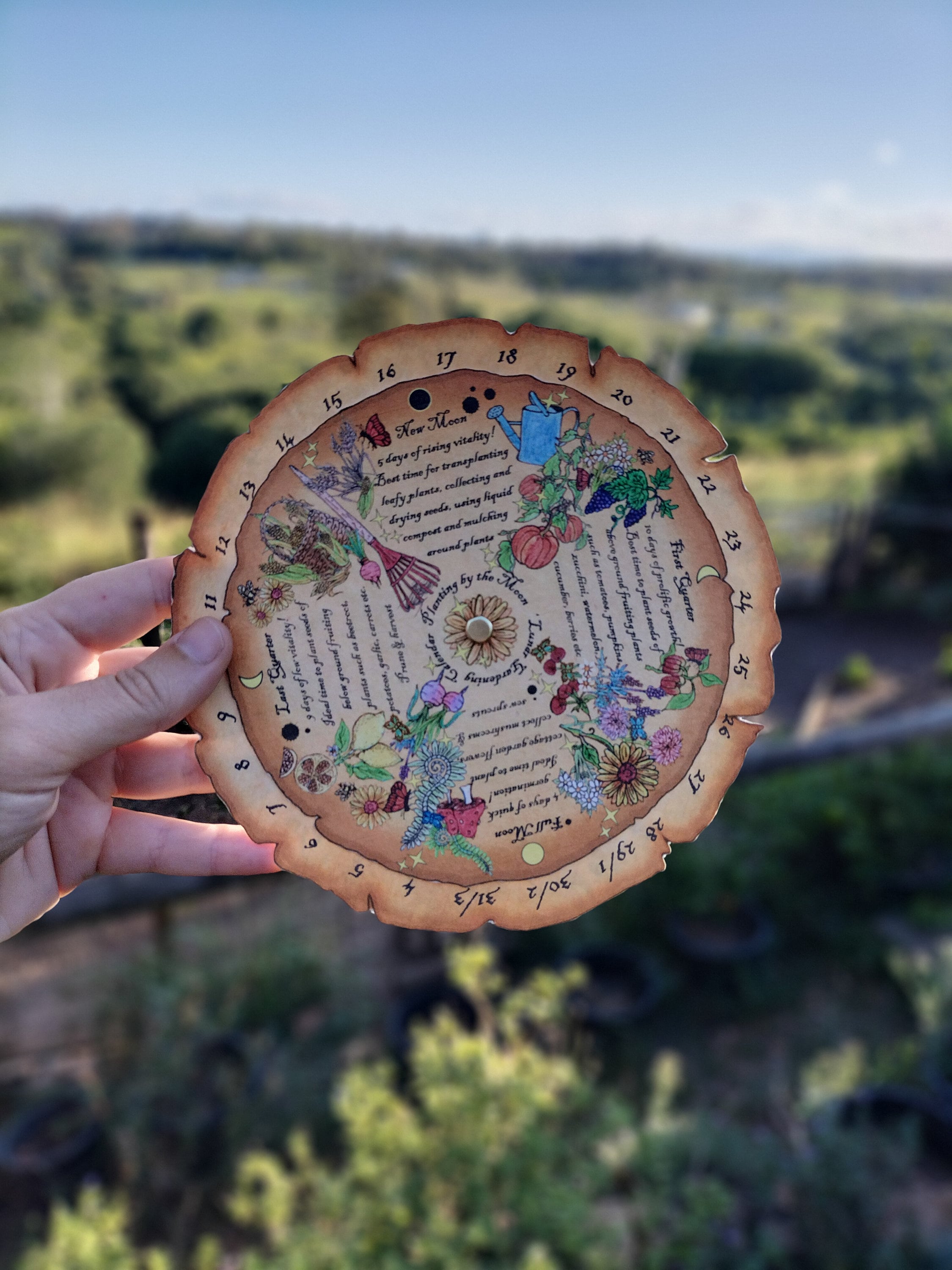 Moon Gardening Calendar • Planting by the Moon Pocket Lunar Calendar ...