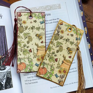 Metallic Bookmark Moon Owl Bees Handmade Luxury Bookmark Book Lovers ...