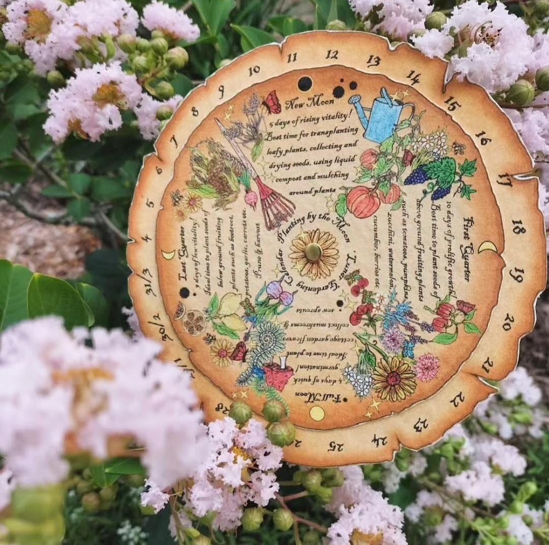 Moon Gardening Calendar • Planting by the Moon Pocket Lunar Calendar ...