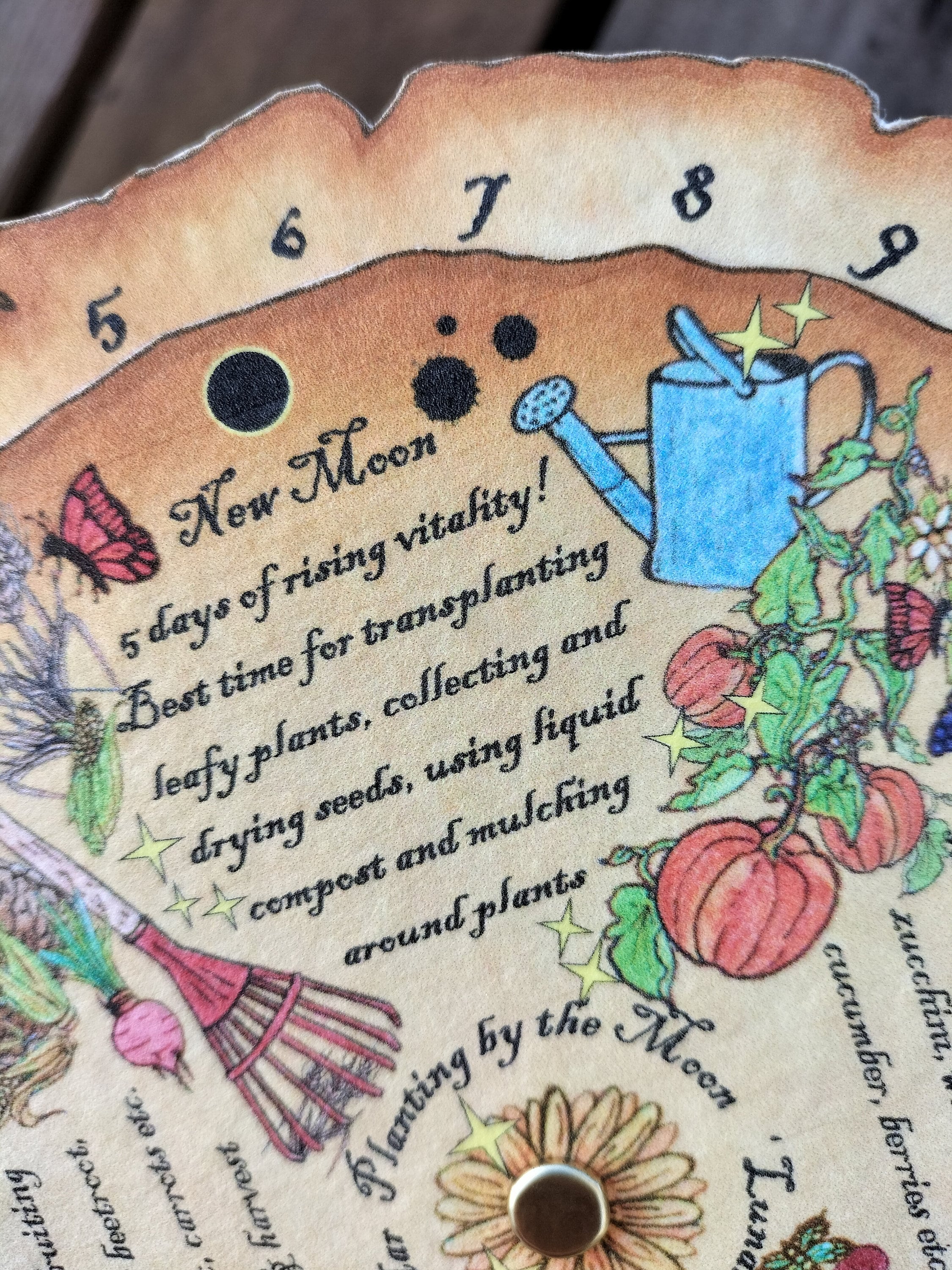 Moon Gardening Calendar • Planting by the Moon Pocket Lunar Calendar ...