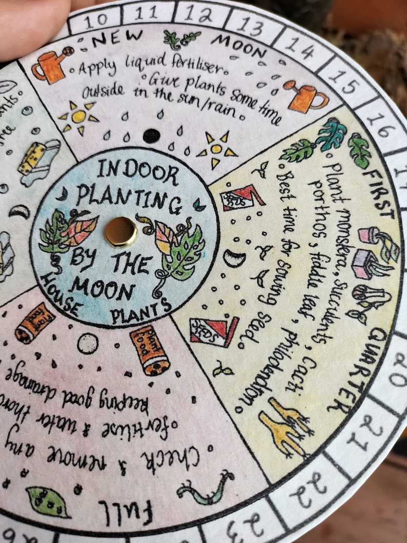 Moon Gardening Calendar Indoor Plants • Houseplant Planting Guide ...