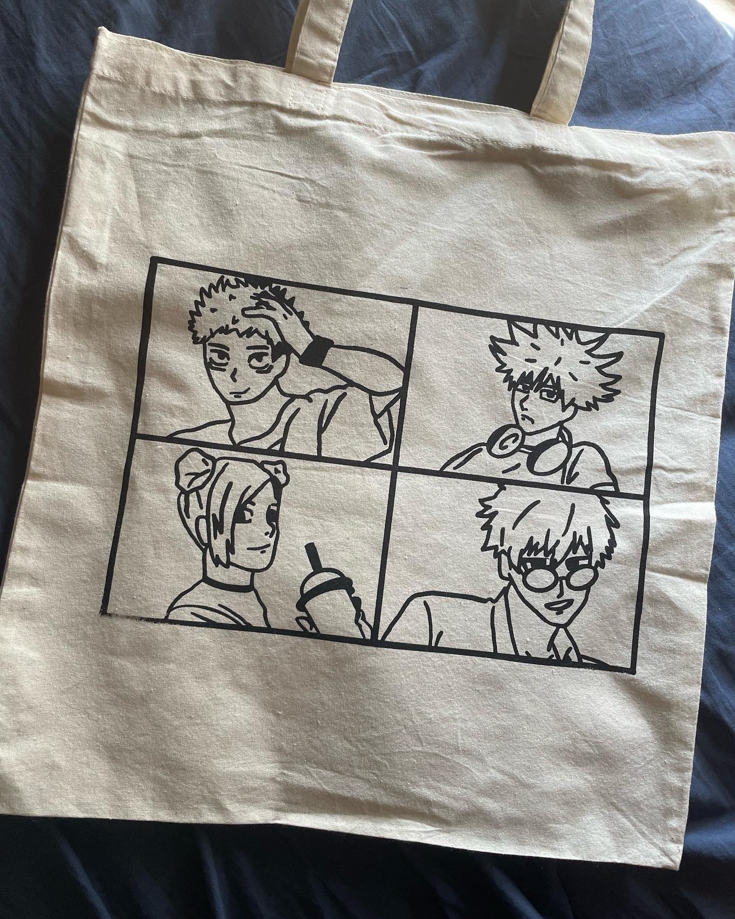 Anime Tote Bags. Jjk. KNY DS JJK. Hunter X Styled Tote Bags. - Etsy