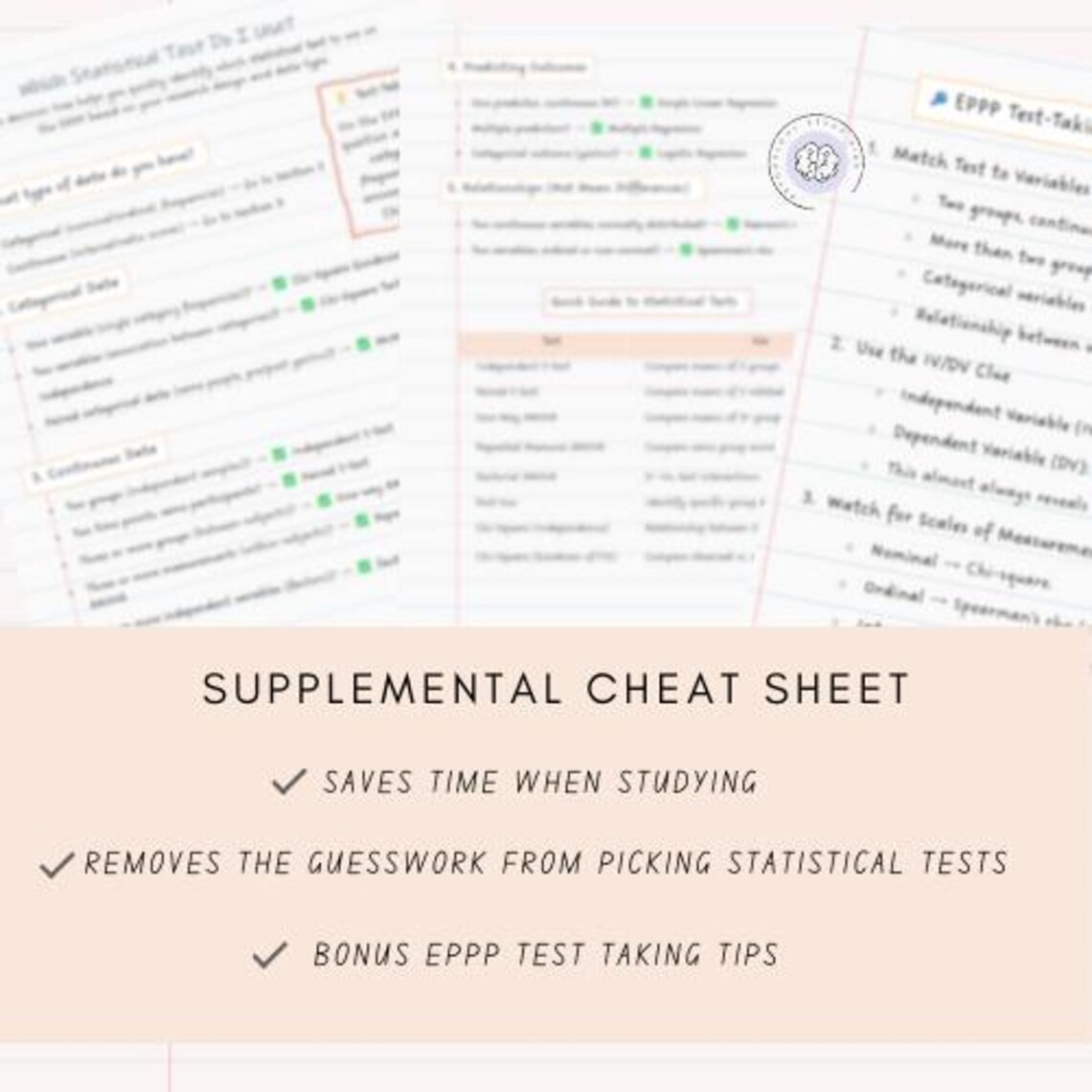 Statistical Test Flowchart | EPPP Study Guide | Psychology Research ...