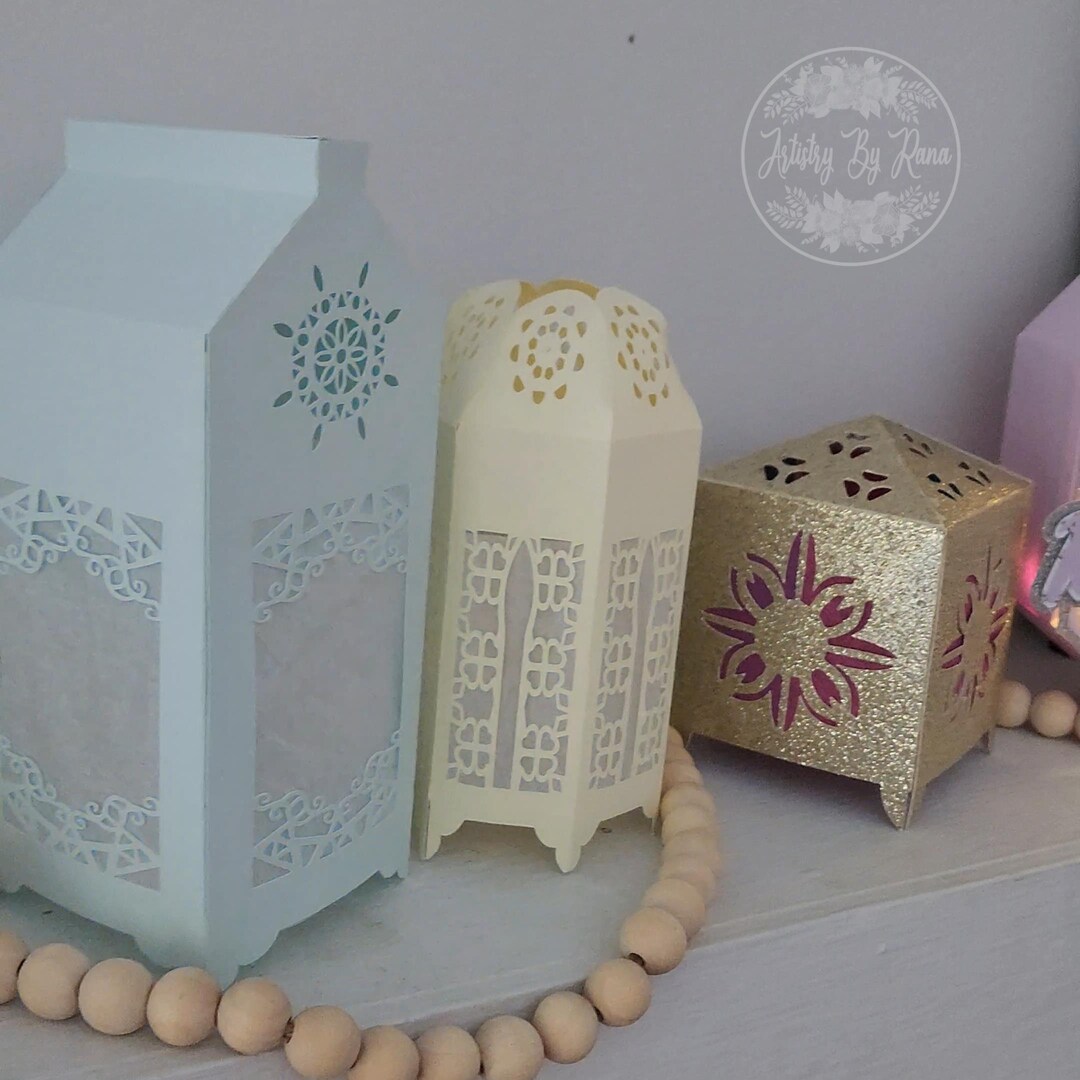 3D Paper Lantern | Ramadan Lantern |SVG File for Circut | Home Decor ...