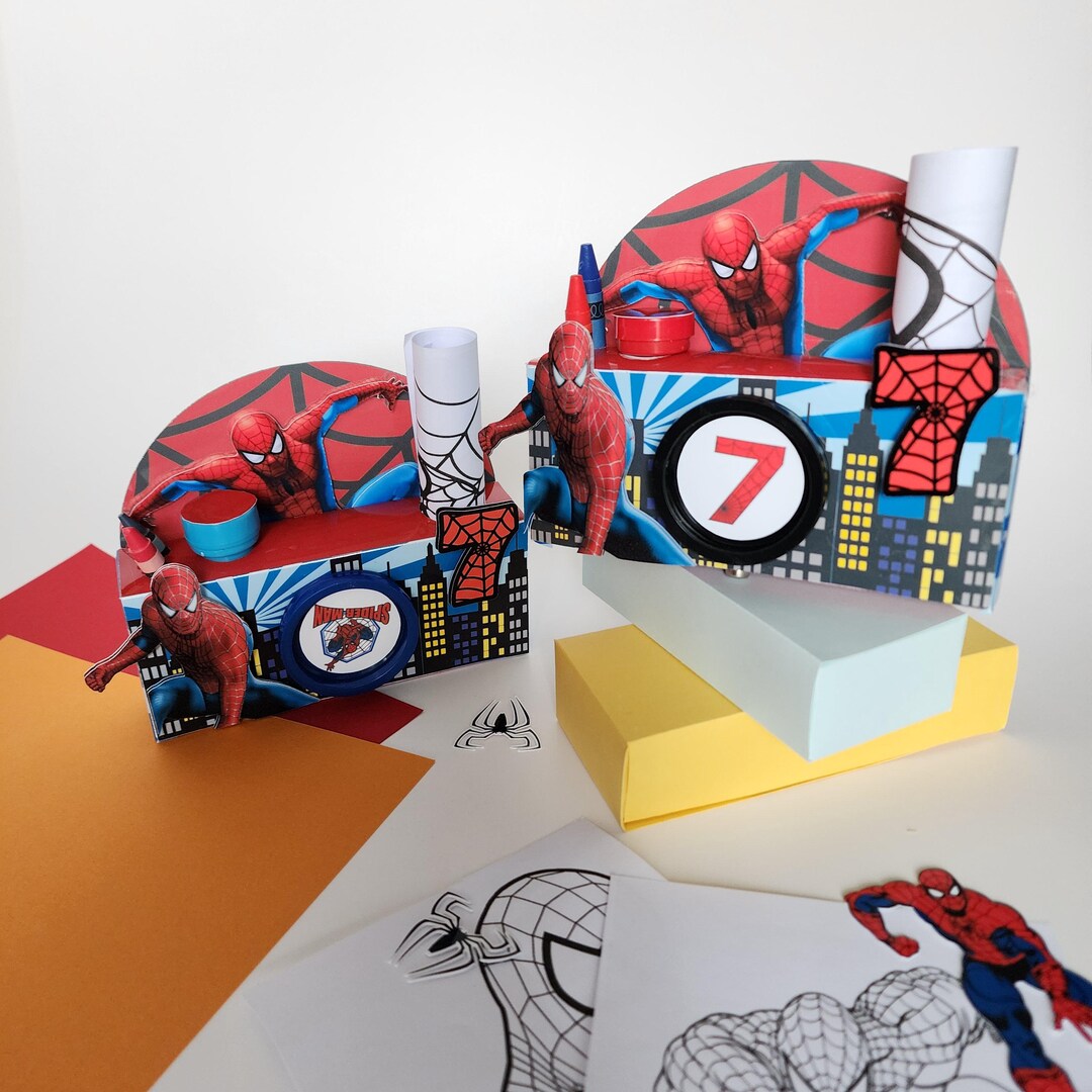 Spiderman Activity Box | Playdoh Activity Boxes | Party Activity Box ...