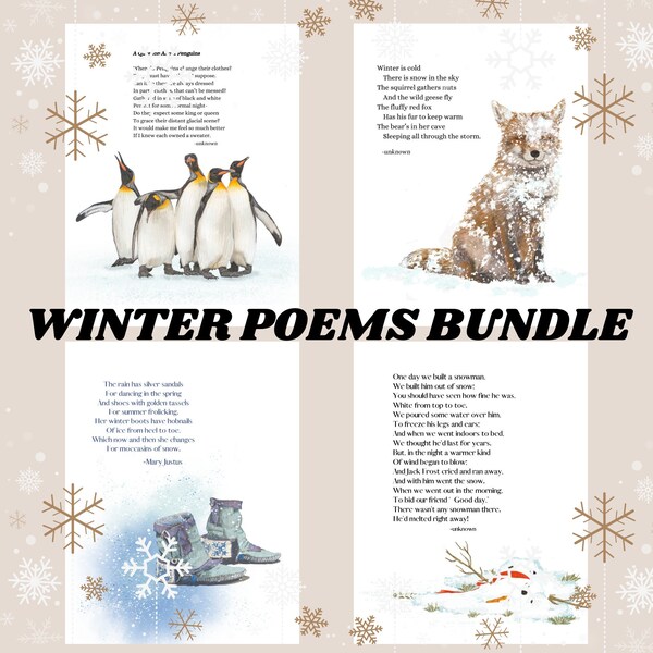Winter Poem - Etsy