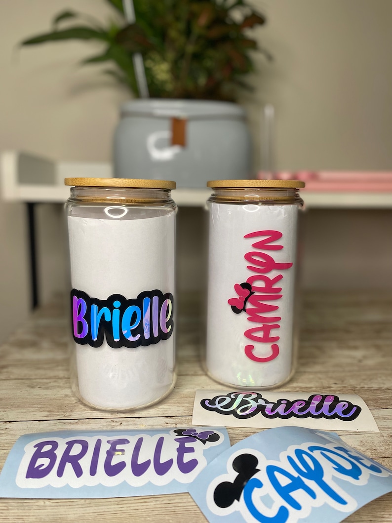 Custom Disney Inspired Stickers Vinyl Decal With Mouse Ears - Etsy