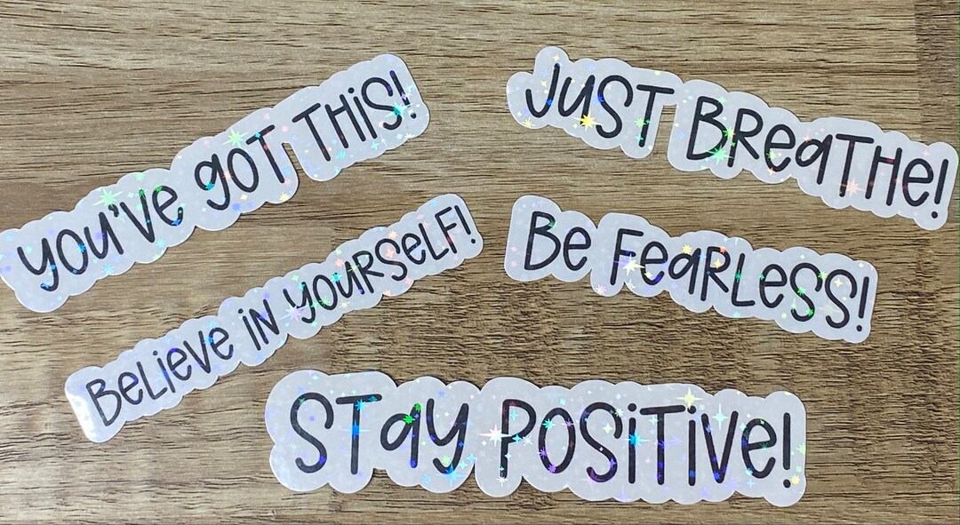 Motivational Stickers, Name Sticker, Scrapbook Stickers, Inspirational ...