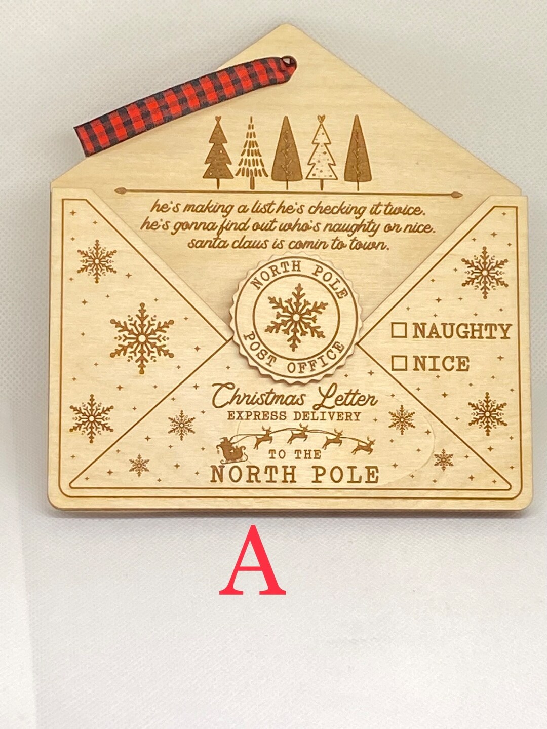 Wooden Envelope, Christmas, Santa, Kids Gifts, Special Present ...